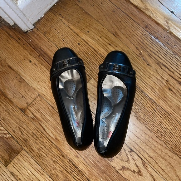 fab | Shoes | Fab Black Little Heels Shoe Wide Width | Poshmark